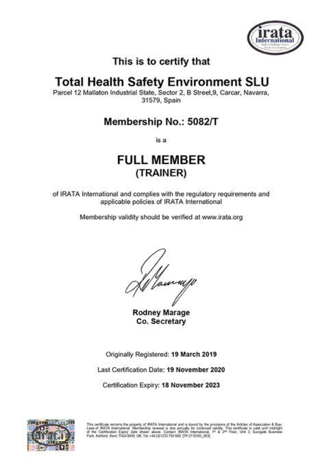 GWO and IRATA certifications